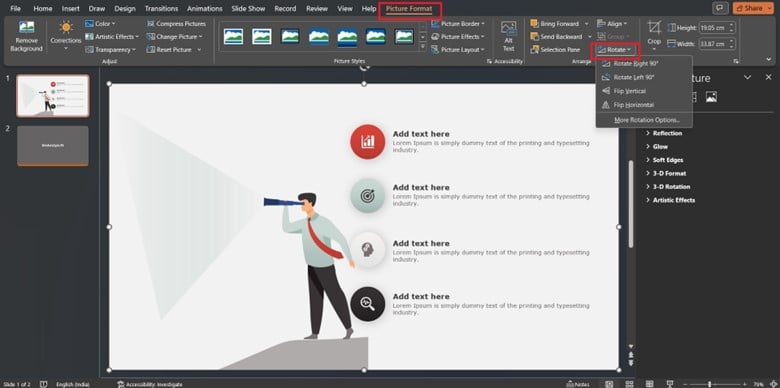 How To Flip An Image In PowerPoint: A Step By Step PowerPoint Tutorial