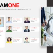 Animated Team Leaders PowerPoint Template