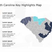 Arkansas Map 4 PowerPoint Template