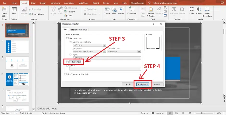 How To Add Slide Numbers To PowerPoint