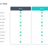 Animated Table Layout PowerPoint Template