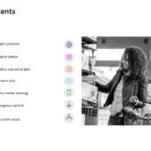 Animated Table of Contents PPT Template