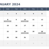 2024 Editable Calendar PowerPoint Template