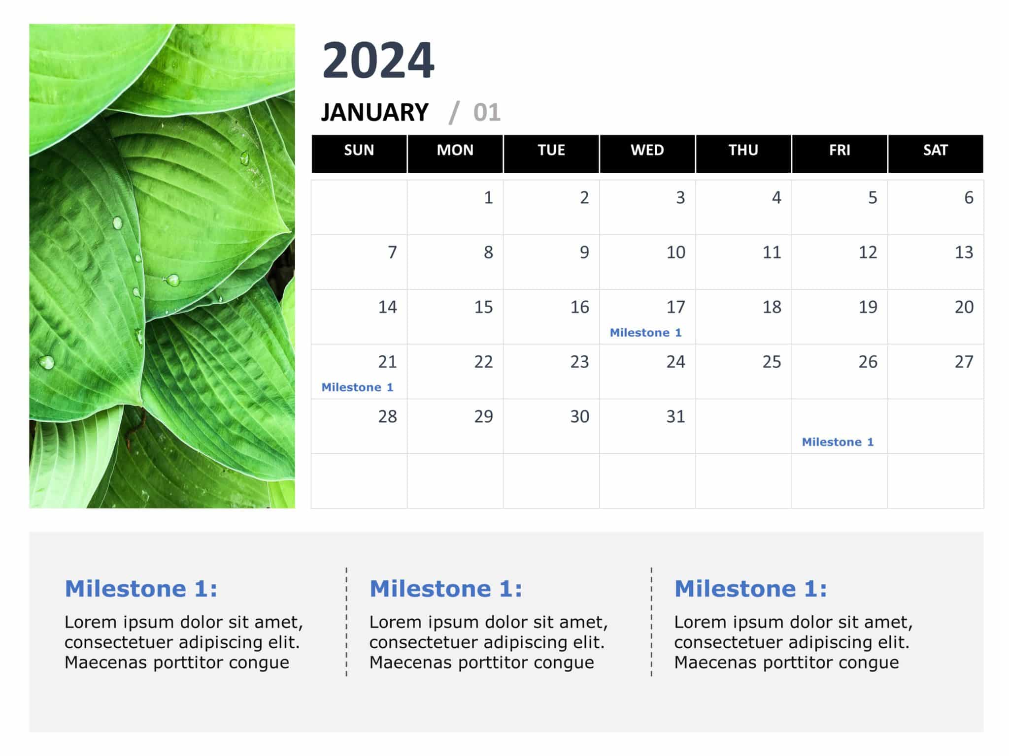 2024 PowerPoint Calendar Templates For Presentations | SlideUpLift
