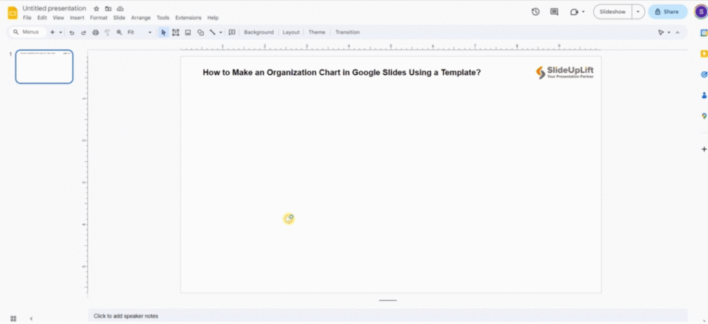 How to Create An Org Chart in Google Slides Presentation? | SlideUpLift