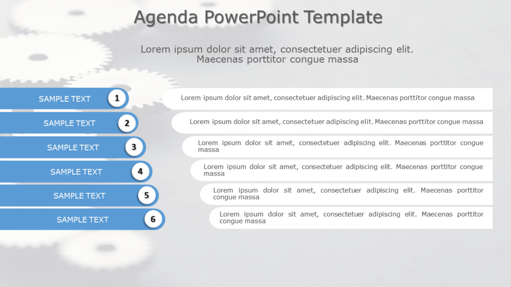 Free PowerPoint Agenda Slide Templates For Presentations