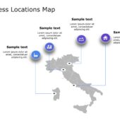 Italy Map PowerPoint Template 4