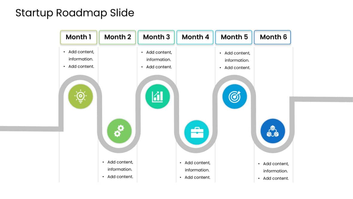 Editable Startup Roadmap Templates For PowerPoint | SlideUpLift