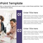2 Steps Business Insights List PPT Template