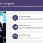 3 Steps Key Points List PPT Template