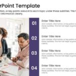 4 Steps Business Insights List PPT Template