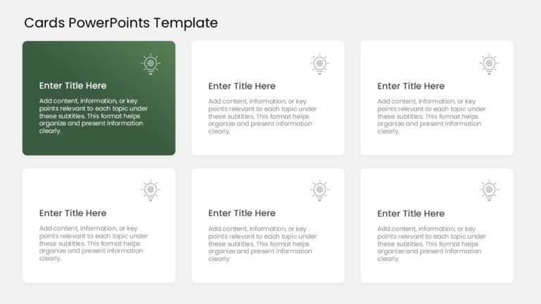 Cards Presentation Templates