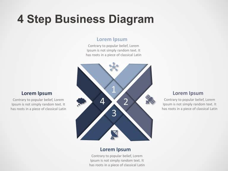 4 Step Ladder Diagram PowerPoint Template | SlideUpLift