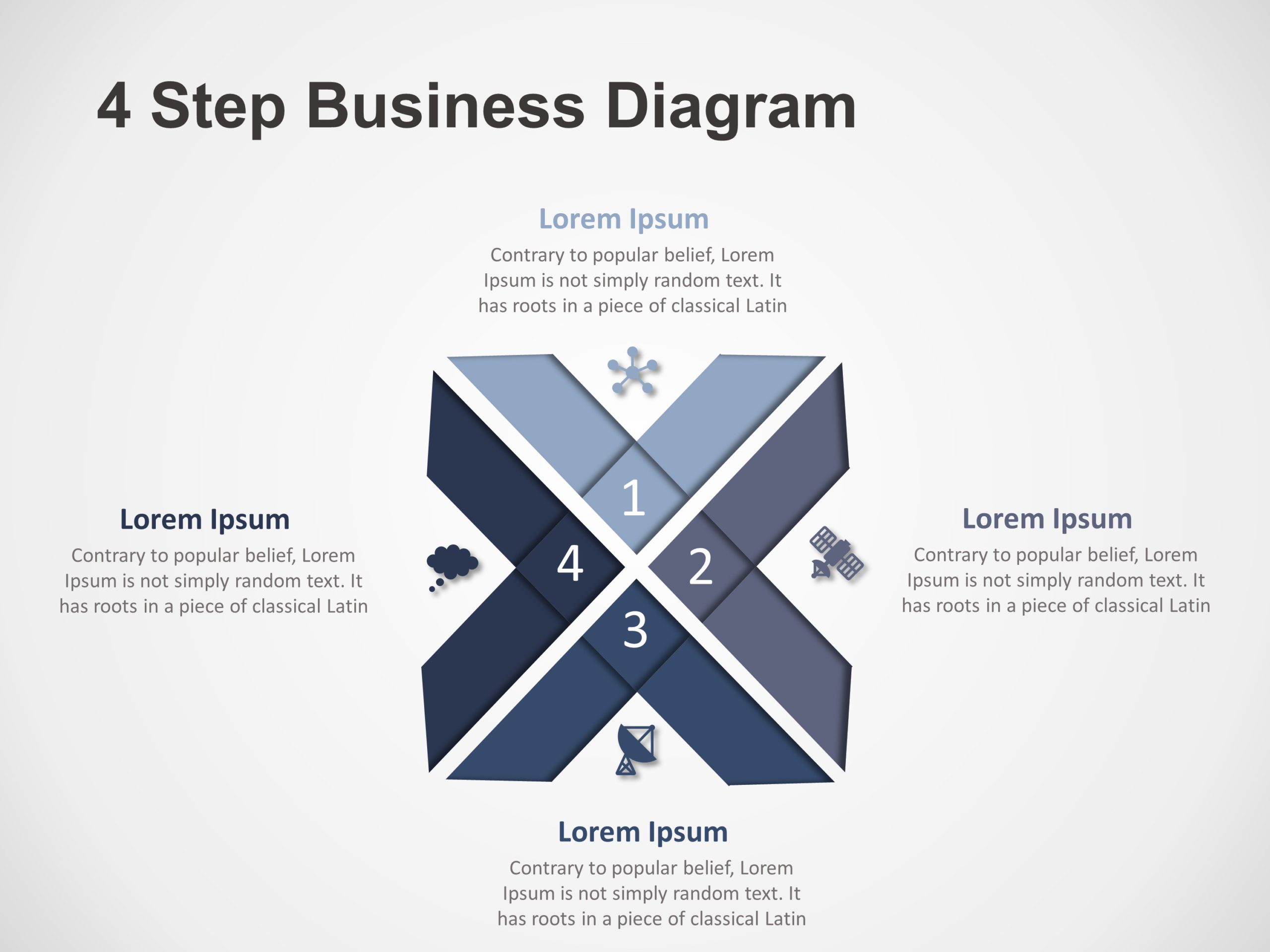4 Steps Business Diagram PowerPoint Template | SlideUpLift