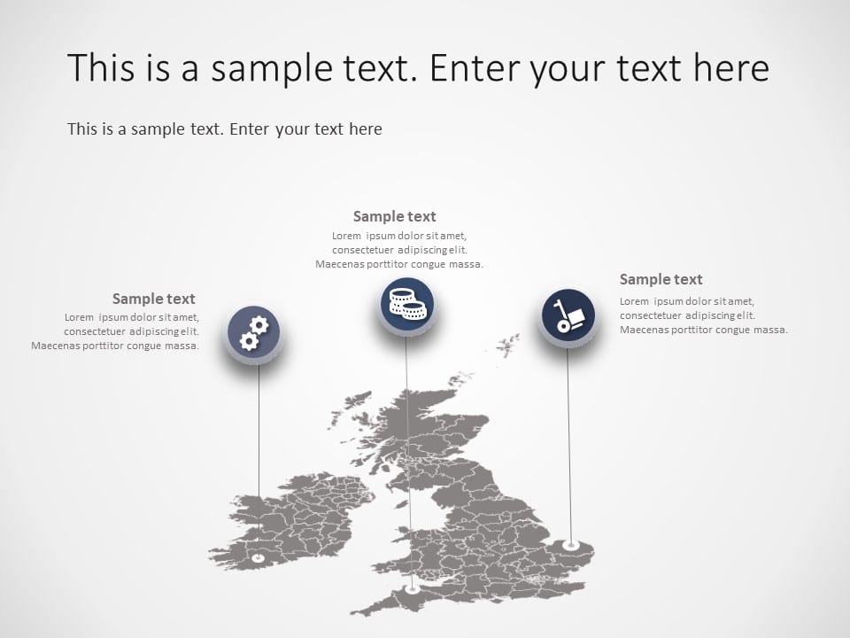 United Kingdom Map PowerPoint Template 5 | Map PowerPoint Templates ...