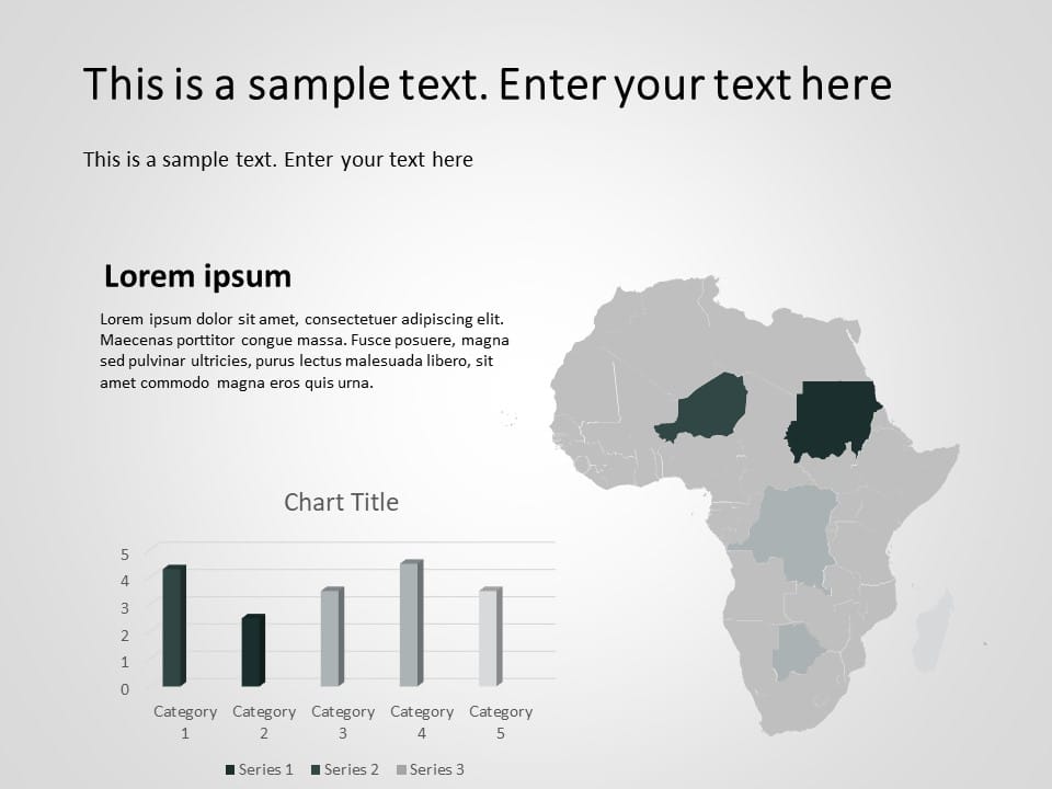 Africa Map PowerPoint Template 3 | Map PowerPoint Templates | SlideUpLift