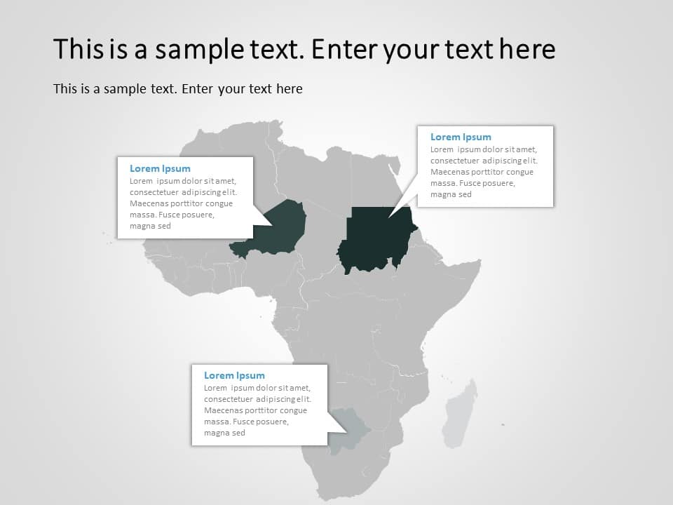 Africa Map PowerPoint Template 4 | Map PowerPoint Templates | SlideUpLift