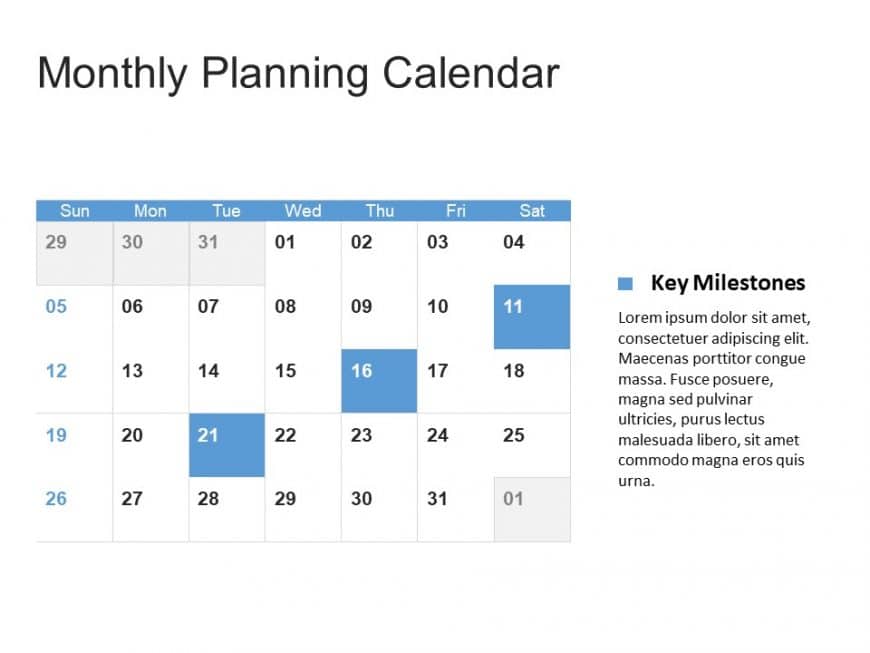 Power Point Calendar Template
