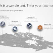 Canada Map Location PowerPoint Template