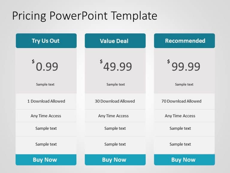 Pricing PowerPoint Template 4 | Pricing Templates | SlideUpLift