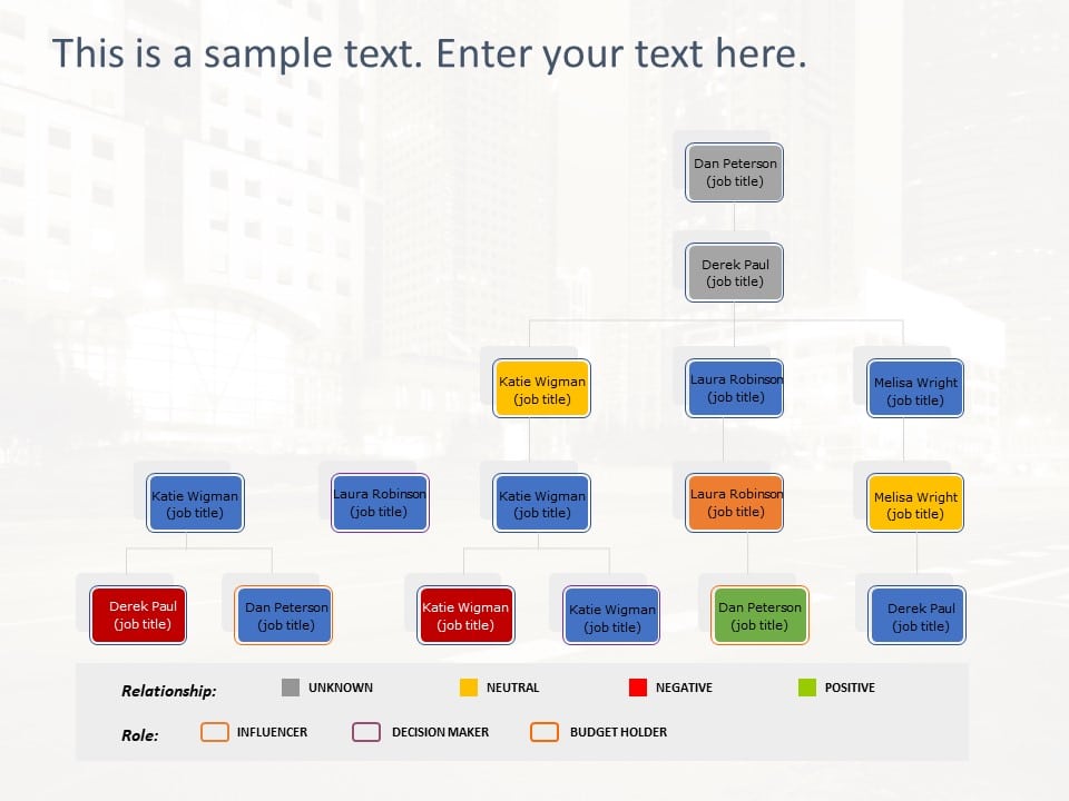 Org Chart 21 PowerPoint Template
