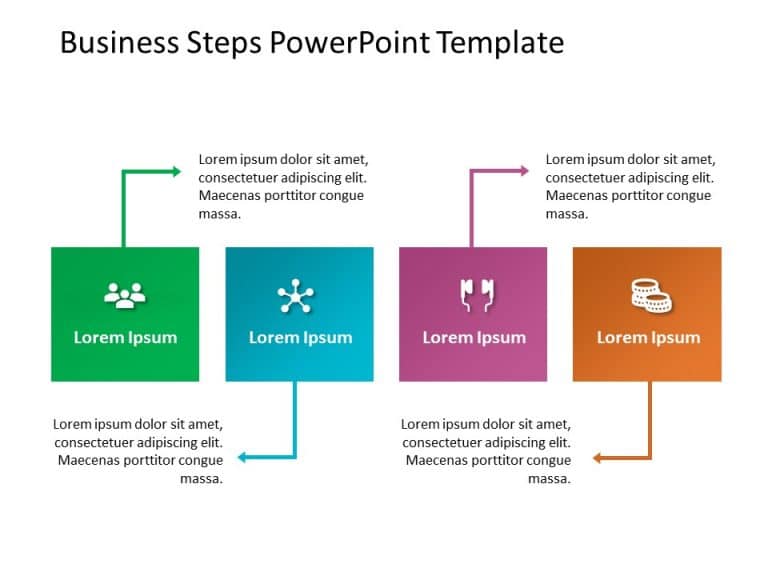 Business Steps PowerPoint Template 6 | Business Steps PowerPoint ...