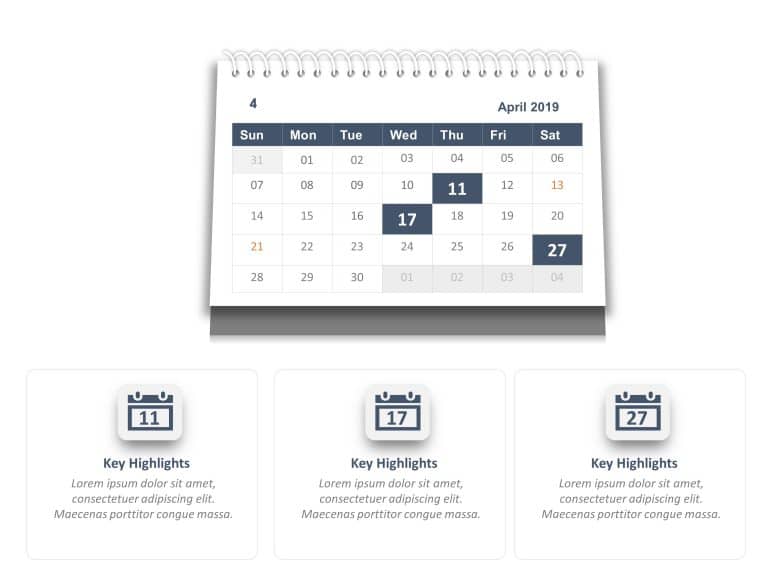 Calendar PowerPoint Template 7 | Calendar PowerPoint Templates ...