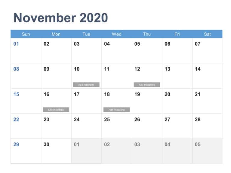 Calendar 2020 PowerPoint Template | SlideUpLift