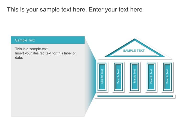 5 Steps Strategy Pillar PowerPoint Template | SlideUpLift