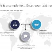 2 Step Circular Process Chart Diagram PowerPoint Template