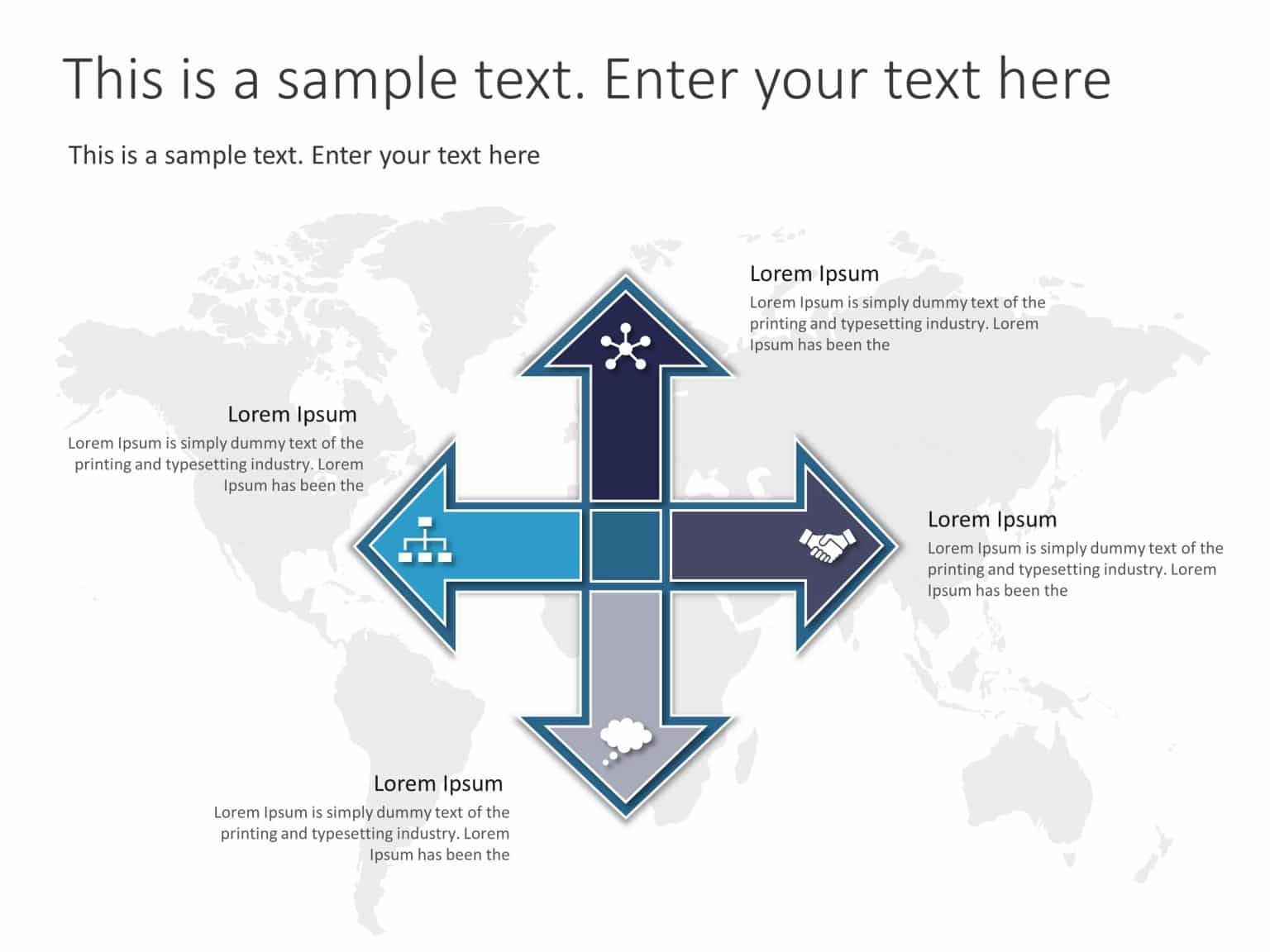 Split Arrows 04 PowerPoint Template | SlideUpLift