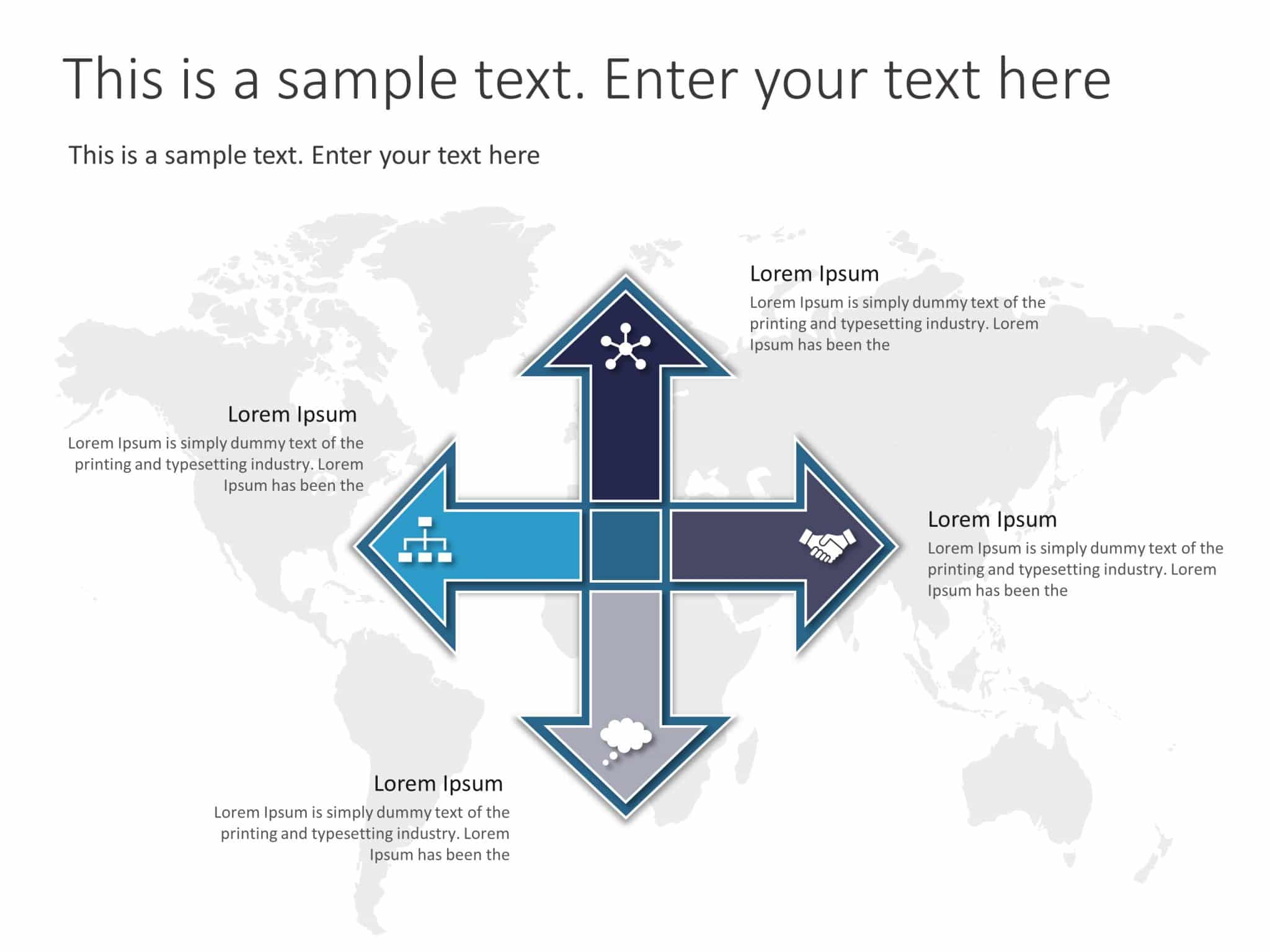 Split Arrows 04 PowerPoint Template | SlideUpLift