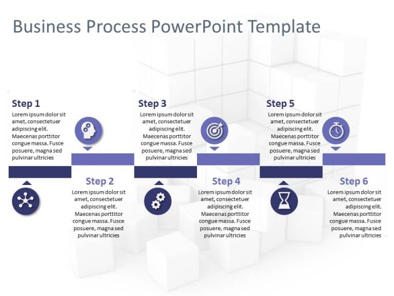 Business Process PowerPoint Template 6 | Process Flow PowerPoint ...