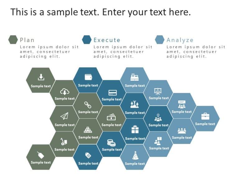 Hexagon Strategy PowerPoint Template | SlideUpLift