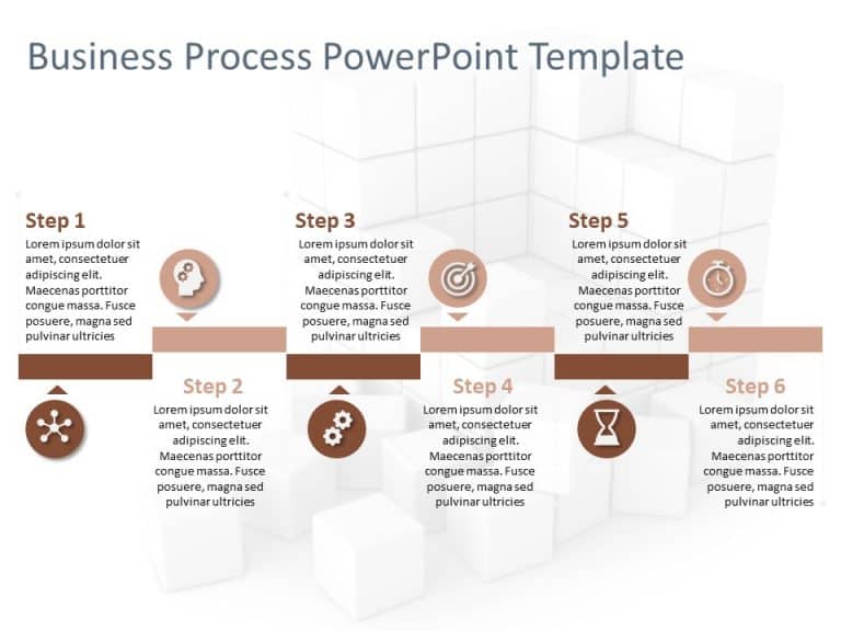 Business Process PowerPoint Template 6 | Process Flow PowerPoint ...