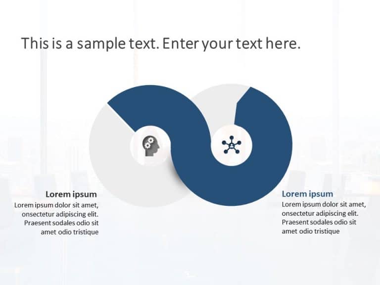 Infinity Process Loop 2 Steps PowerPoint Template | SlideUpLift