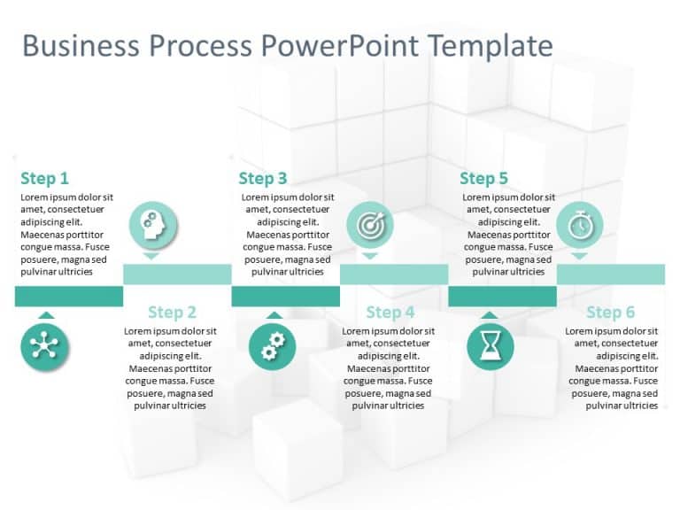Business Process PowerPoint Template 6 | Process Flow PowerPoint ...