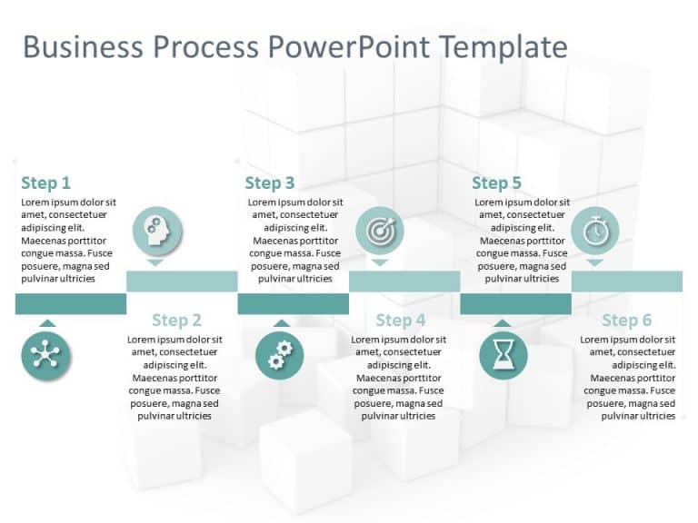 Business Process PowerPoint Template 6 | Process Flow PowerPoint ...