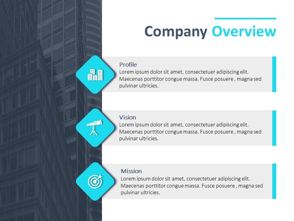 Company Overview 2 PowerPoint Template SlideUpLift