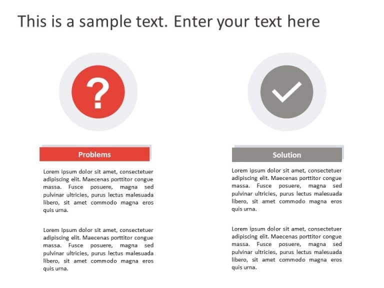 Problem & Solution 6 PowerPoint Template | SlideUpLift Problem & Solution 6 PowerPoint Template | SlideUpLift