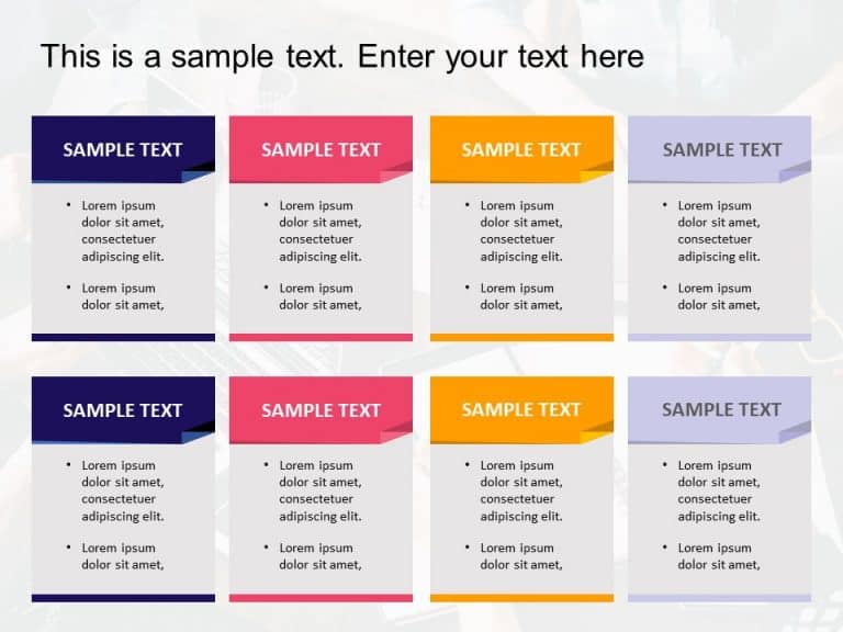 Box List PowerPoint Template 13 | Text And Tables Templates | SlideUpLift