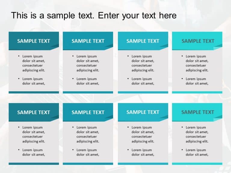 Box List PowerPoint Template 13 | Text And Tables Templates | SlideUpLift
