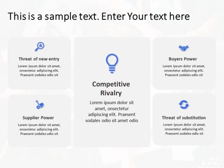 Five Forces Market Analysis PowerPoint Template | SlideUpLift