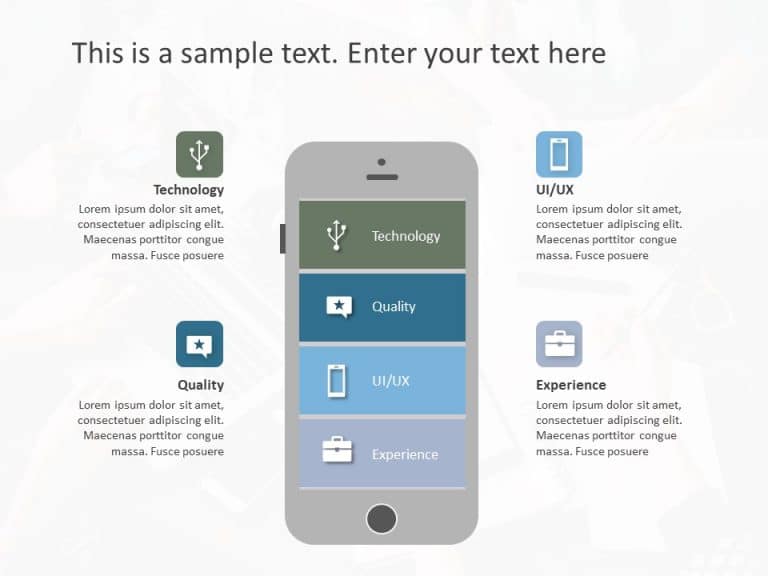 Mobile App Features PowerPoint Template | SlideUpLift
