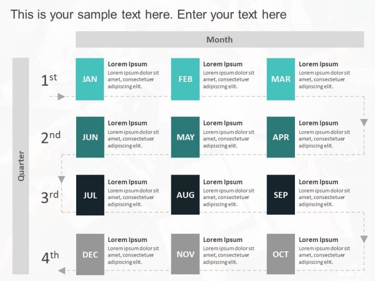 Quarterly Timeline Detailed PowerPoint Template | SlideUpLift