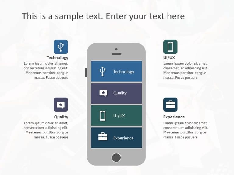 Mobile App Features PowerPoint Template | SlideUpLift