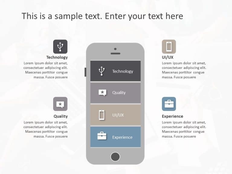 Mobile App Features PowerPoint Template | SlideUpLift