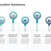 Executive Summary Slides 5 Pointer PowerPoint Template