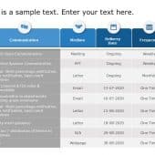 Animated Project Stakeholders Interaction Schedule PowerPoint Template