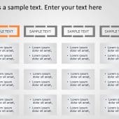 6 Grid Text Box Diagram PowerPoint Template